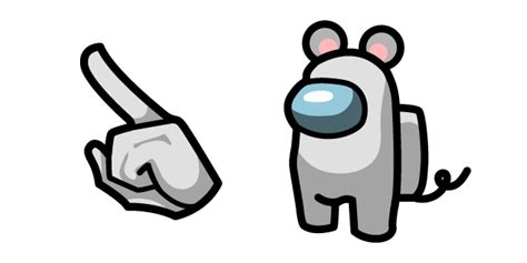 Among Us White Character Mouse Cursor Custom Cursor
