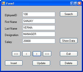 Insert Update Delete Navigation Searching In Access Database Using VB NET