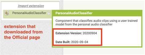How To Trigger Classification In Personal Audio Classifier Extension