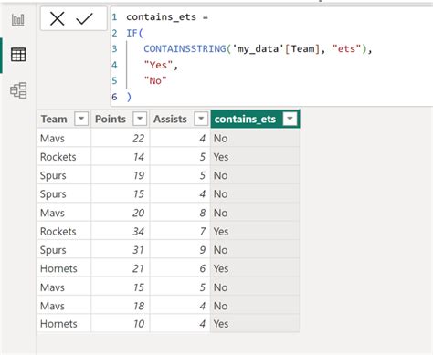 Power BI A Simple Formula For If Contains