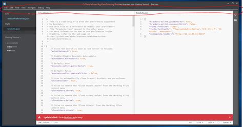 Brackets Auto Update Windows Mac UI Issue On First Launch Issue Adobe Brackets GitHub