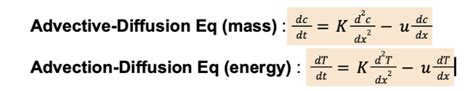 Solved Here Is The Advective Diffusion Equation Starting