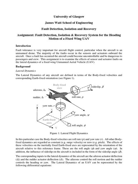 Fdir Assignment Specification Document Pdf Control Theory Aircraft