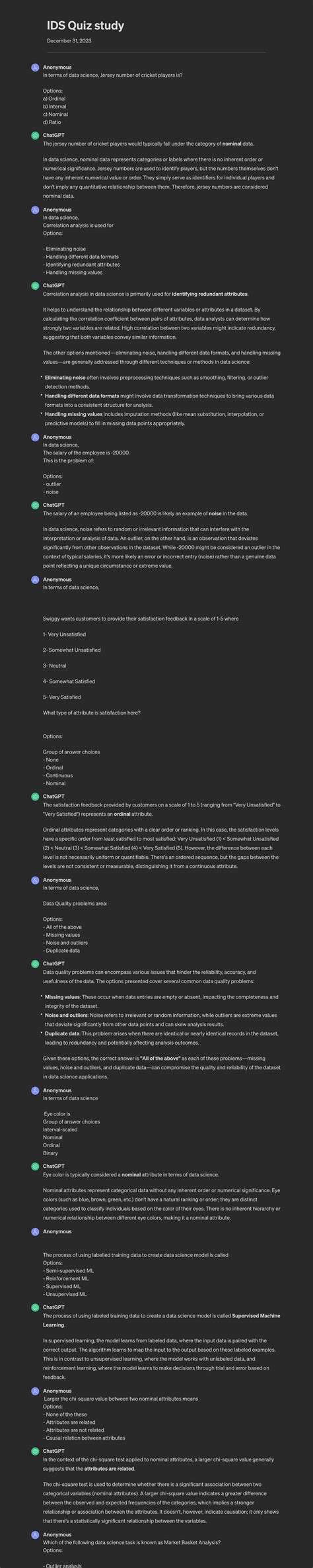 IDS Quiz Answers With Description BITS WILP M Tech Data Science Engineering Studocu