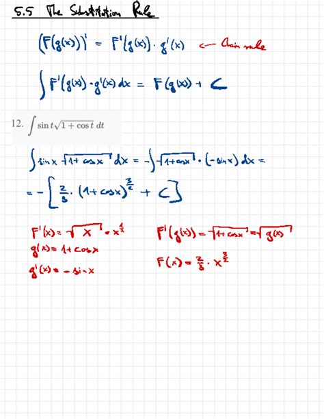 5 The Substitution Rule 5 The Substitution Rule Flglx F