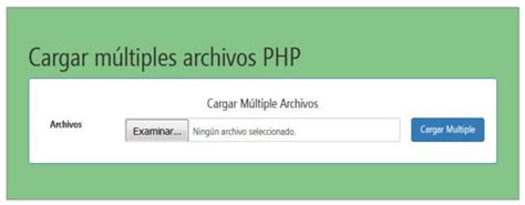 Cargar M Ltiples Archivos Con Php Baulphp