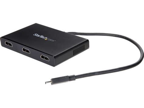 StarTech Com MSTCDP HD Port USB C To HDMI MST Hub K Hz Multi Monitor Video Splitter