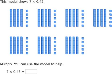 IXL Multiply A Decimal By A One Digit Whole Number Using Blocks Year Maths Practice