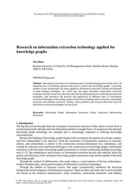 pdf research on information extraction technology applied for