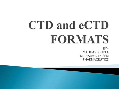 Ctd And Ectd Pptx Desktop Publishing Computer Software And