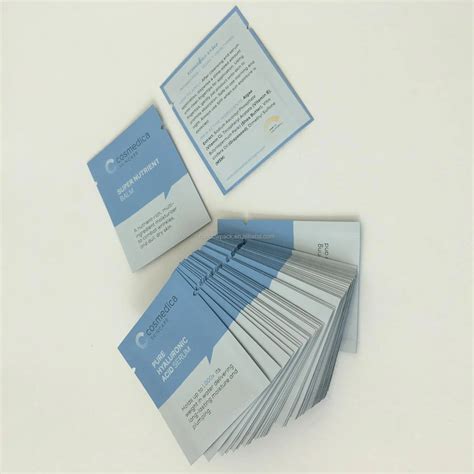 Cosmetic Sample Packaging Cosmetic Small Pouch Three Side Seal Sample