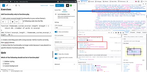 Lesson Plan Syntax Highlighter Code Blocks Formatting Incorrectly