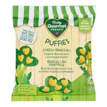 Cheesy Broccoli Flavourred Organic Quinoa Puffed Snacks Puffies Food