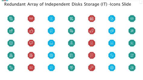 Redundant Array Of Independent Disks Storage It Icons Slide Elements Pdf