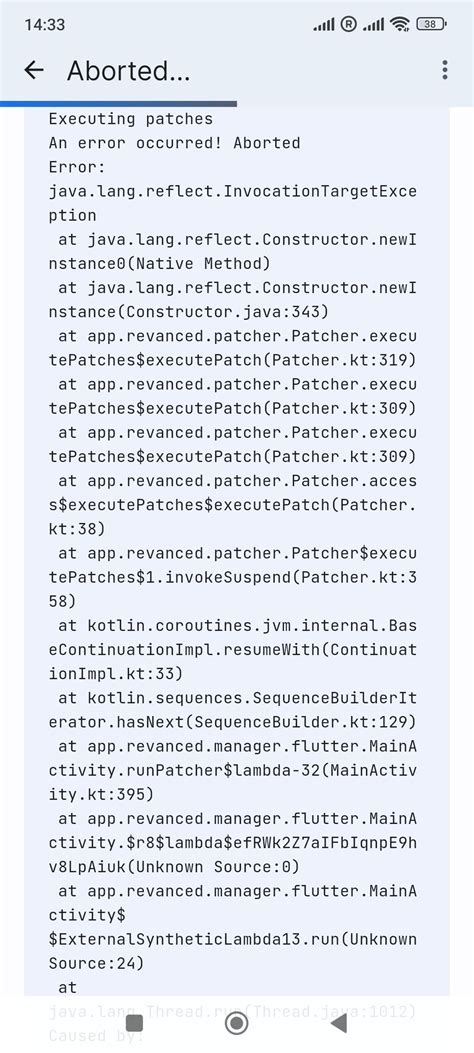 Abort When Installing Rrevancedextended