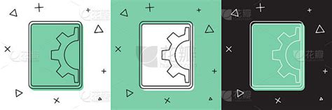 设置软件,网页开发,编程概念图标隔离在白色和绿色,黑色背景。屏幕平板电脑的编程语言和程序代码。向量 设置软件,网页开发,编程概念图标隔离在白色和绿色,黑色背景。屏幕平板电脑的编程语言和程序代码。向量