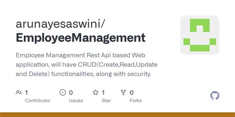 github arunayesaswini employeemanagement employee management rest api based web application