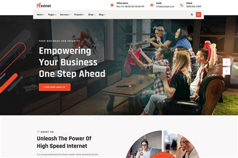 Nestnet Internet Provider And Satellite Tv Wp Wp Themes Ft Internet