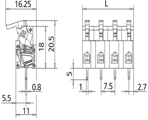 Hylec Apl Pcb Terminal Blocks Connectors And Fuse Holders Standard Pcb Terminal Blocks