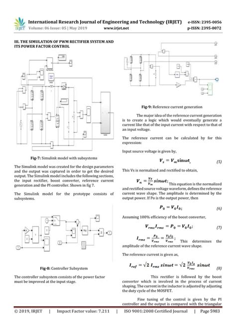 irjet design and implementation of pwm rectifier with power factor