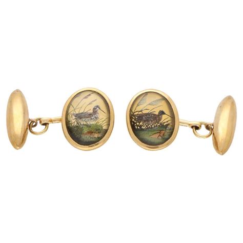 Antique Victorian Cufflinks In Yellow Gold At 1stdibs