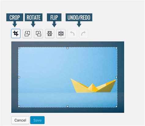 How To Do Basic Image Editing In Wordpress Crop Rotate Scale Flip
