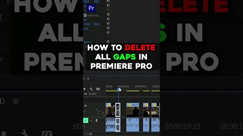 How To DELETE ALL GAPS In Premiere Pro Premierepro Tutorial Kylerholland Web Design