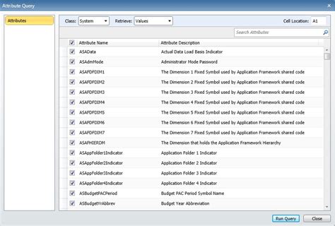 Querying Attributes Longview V25