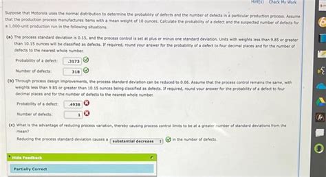 Solved Suppose That Motorola Uses The Normal Distribution To Chegg