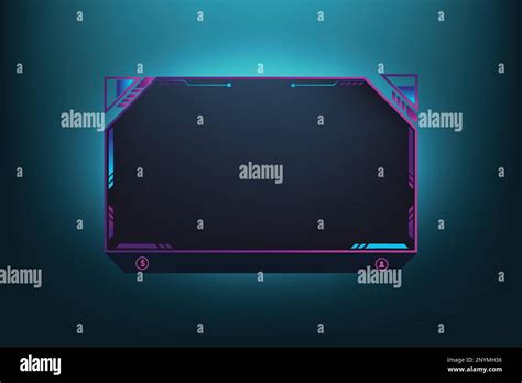 Digital Online Gaming Overlay Design With Modern Abstract Shapes And