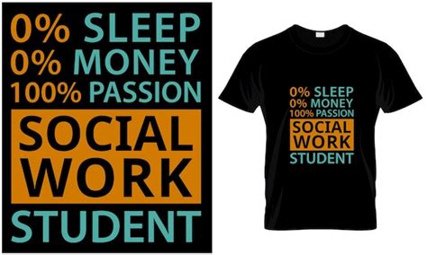 Vetor De Design De Camiseta De Assistente Social Vetor Premium