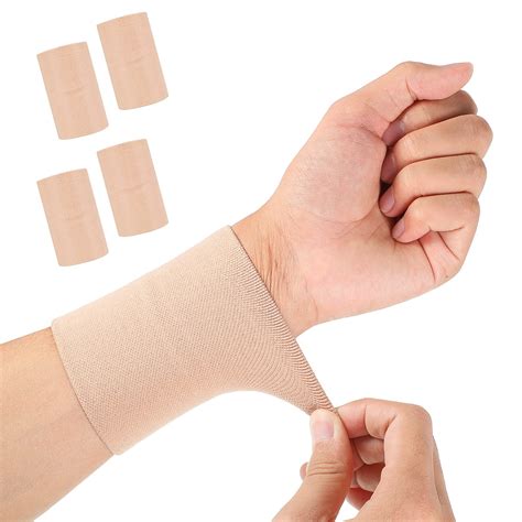 Satinior 2 Pairs Compression Wrist Sleeve Compression Wrist Brace Wrist