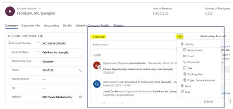 Dynamics 365 Timeline Timeline Configuration In Dynamics 365
