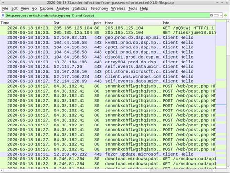 Malware Traffic 2020 06 18 Password Protected Xls Files Push Zloader