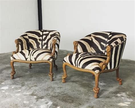Zebra Club Chair Zebra Hide Furniture Elegant Zebra Print Chairs