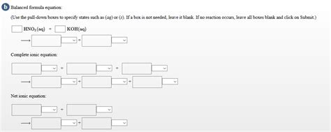 Solved Write The Balanced Formula Complete Ionic And Net