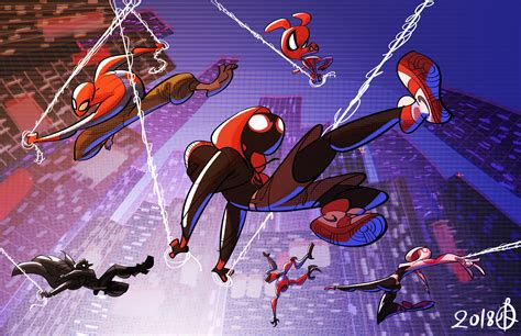 Spider Verse Cartoon Art Wallpaperhd Superheroes Wallpapers4k