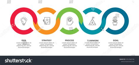 Circle Elements Graph Diagram Steps Stock Vector Royalty Free Shutterstock