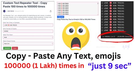 Text Repeater Tool Copy Paste Repeat Text And Emojis Free