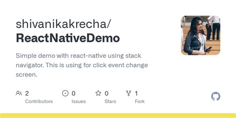 Github Shivanikakrecha Reactnativedemo Simple Demo With React Native Using Stack Navigator