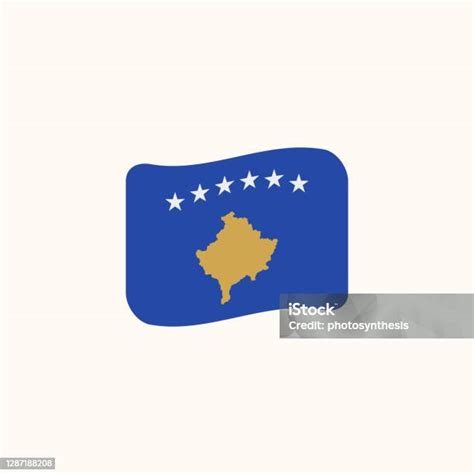 코소보 벡터의 플래그입니다 고립 된 코소바르 물결 모양 의 깃발 플랫 벡터 0명에 대한 스톡 벡터 아트 및 기타 이미지 0명 곡선 공단 Istock