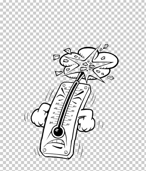 Exploding Thermometer Clip Art