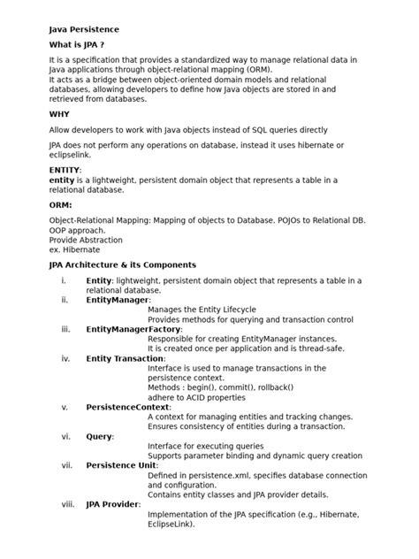 Java Persistence Pdf Databases Programming Paradigms