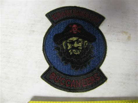 Usaf 428th Tac Fighter Squadron Buccaneers Patch 3 Iron On Subdued
