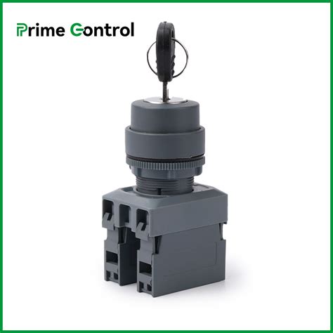 No Nc 3 Positions Electric Panel Mount Key Lock Push Button Switch Push Button Switch And Push