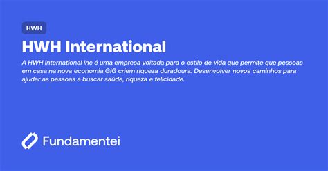 Hwh Hwh International Kpis Fundamentei