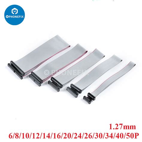 Avr Download Cable Jtag Isp Fc Gray Flat Ribbon Wire