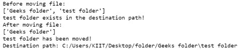 Python 移动和覆盖文件和文件夹 码农参考