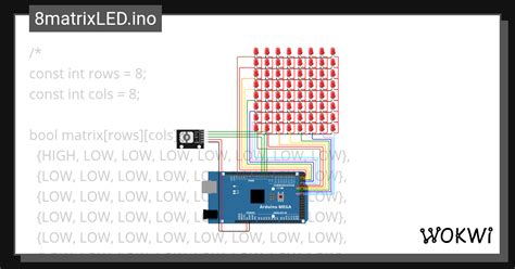 Angka X LED Matrix Copy Wokwi ESP STM Arduino Simulator