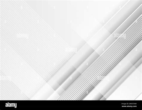 Grey White Geometric Tech Abstract Minimal Background Futuristic